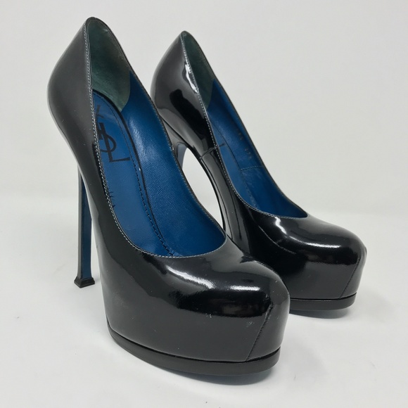 Yves Saint Laurent | Shoes | Ysl Patent Platform Pumps Legacy Size 375 ...